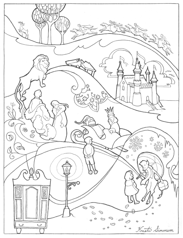 Coloring Sheet From “The Lion, the Witch and the Wardrobe” | The Lion's ...
