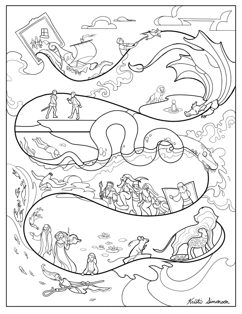 Dawn Treader Coloring Sheet | The Lion's Call